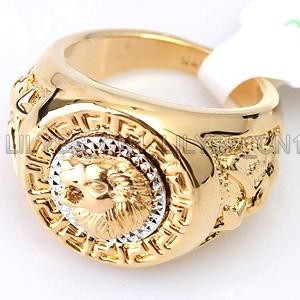 Inel pt.barbati,model VERSACE,placat aur 18k. | arhiva Okazii.ro
