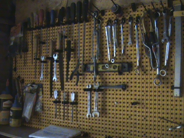 Set /panou organizare verticala scule de mana in atelier-nou in cutie ...