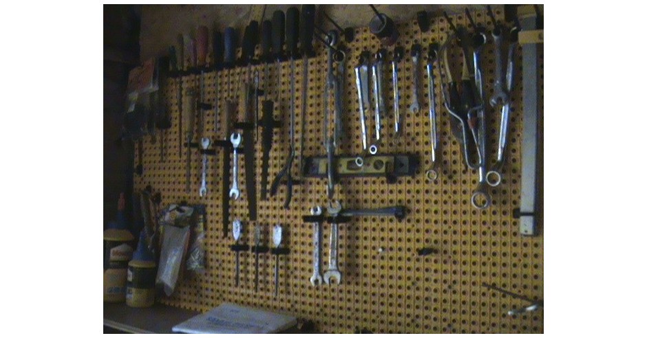 Set /panou organizare verticala scule de mana in atelier-nou in cutie ...