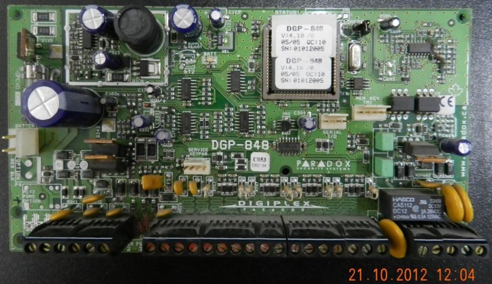 Digiplex Control Panel DGP-848 V:4.10 4.13 PARADOX SECURITY SYSTEMS ...