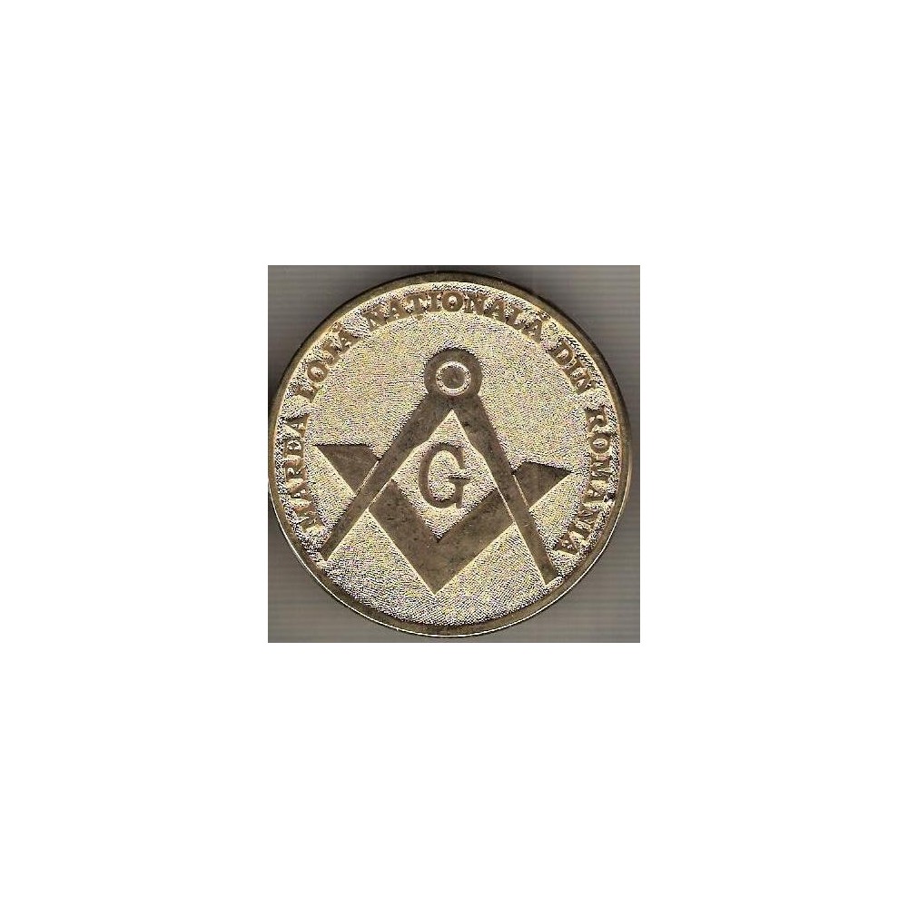 C60 Medalie masonica -Marea Loja Nationala din Romania -Sever Frentiu 1931-1997 -marime circa 50 ...