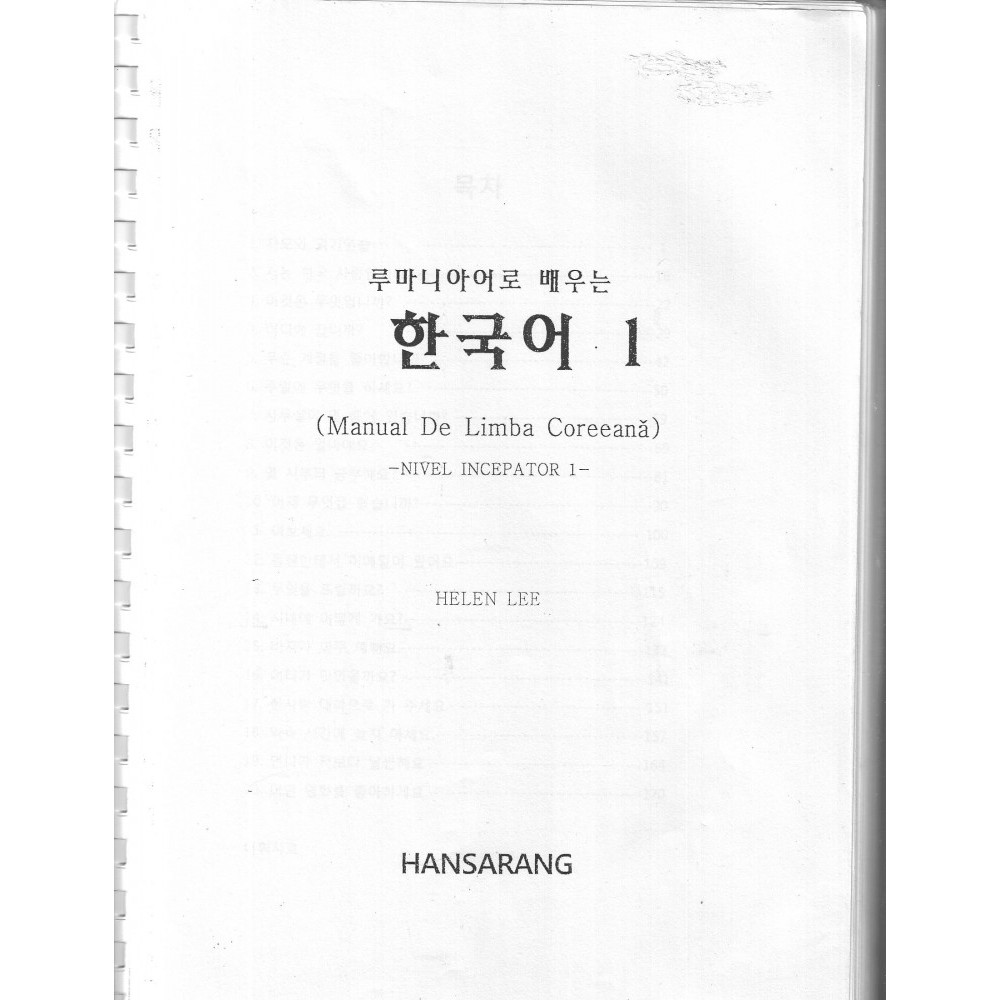 Manual de limba coreeana (Curs pentru incepatori -1-) - Helen Lee ...