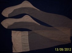 VINTAGE -de COLECTIE, ciorapi fini pt femei, pt. pojartier, din matase ...