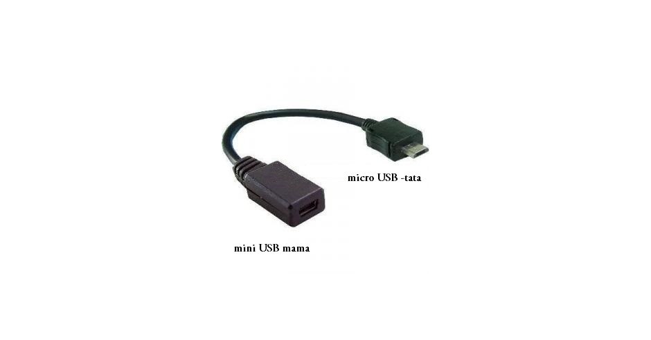 CABLU ADAPTOR MINI USB MAMA LA MICRO USB TATA | Okazii.ro