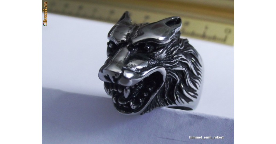 Inel Cap de Lup Valah!!! Doar pentru valahii adevarati! Diverse marimi ...