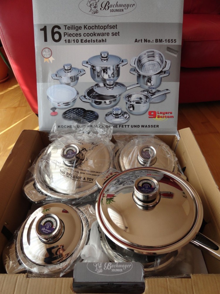 Set Oale de bucatarie din INOX Bachmayer Solingen 16 piese cu 9 ...