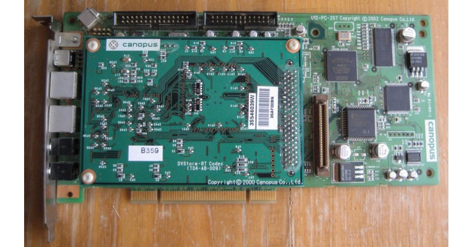 Placa de Captura profesionala PCI Canopus U12-PC-207 + DVStorm-RT Codec ...