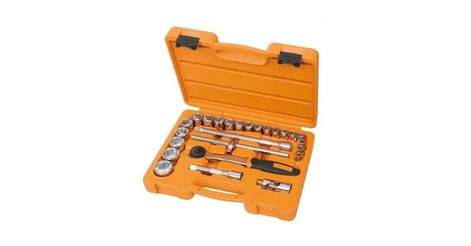 Trusa chei BETA, Set chei tubulare + accesorii de 1/2" 25 piese ...