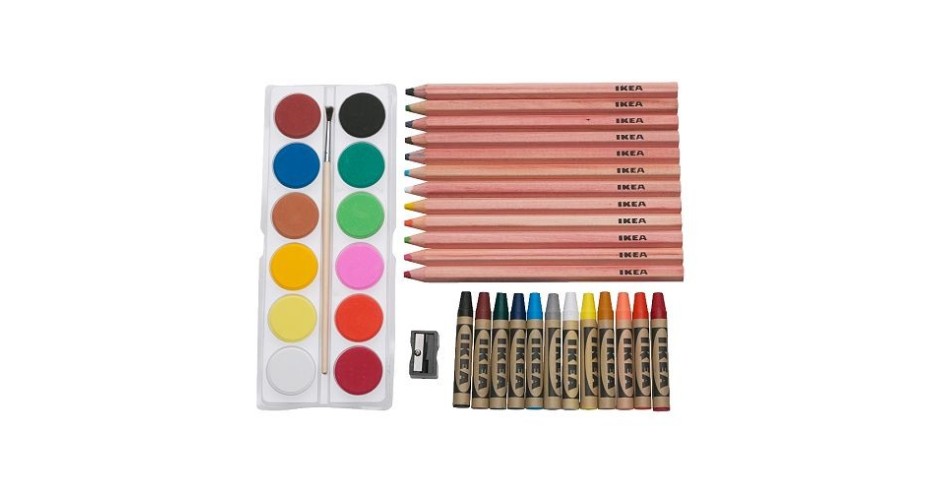 IKEA - MALA set creioane, acuarele + MULTE ALTE PRODUSE IKEA ORIGINALE ...