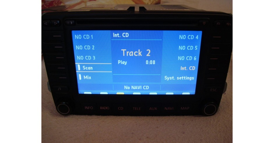 Navigatie Originala VW MFD2 Rns 500 MFD 2 CU PROBA VIDEO SI INTRARE AUX ...