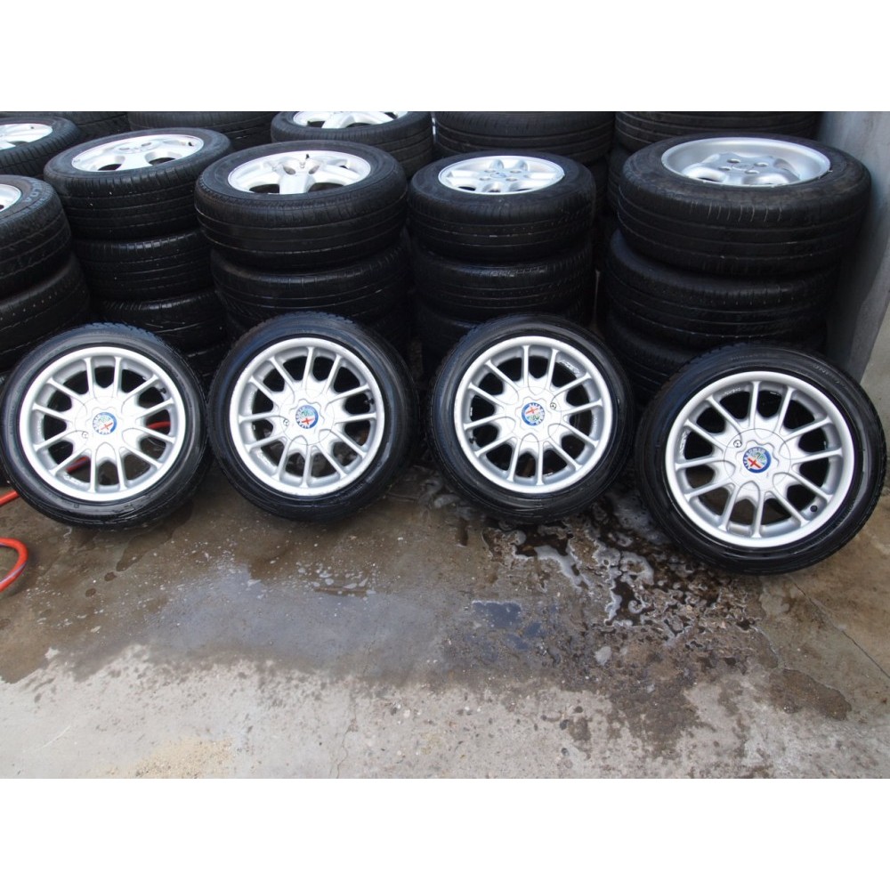 Jante aliaj pe 15" marca AZEV 4x98 7jx15h2 et35 cu anvelope Uniroyal ...