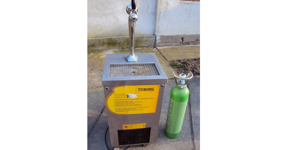 Dozator bere Tuborg +tub oxigen incarcat plin | arhiva Okazii.ro