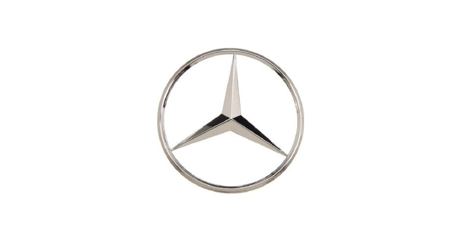 Simbol Mercedes Sigla plastic aspect cromat diametru 11,5 cm Mercedes ...