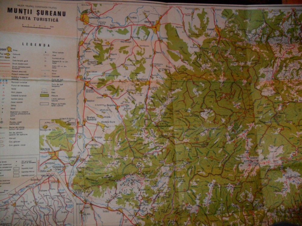 Muntii Sureanu, Harta Turistica, Valter Trufas, Constanta Trufas ...