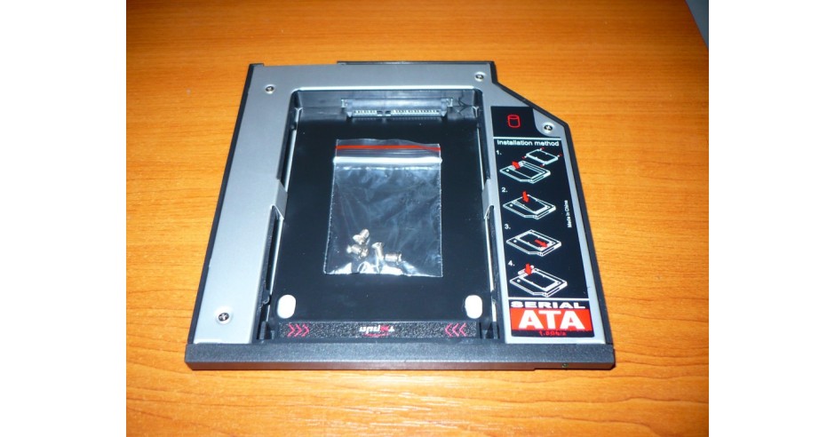 Hard disk HDD caddy adaptor de la unitate optica la hardisk SATA cu ...
