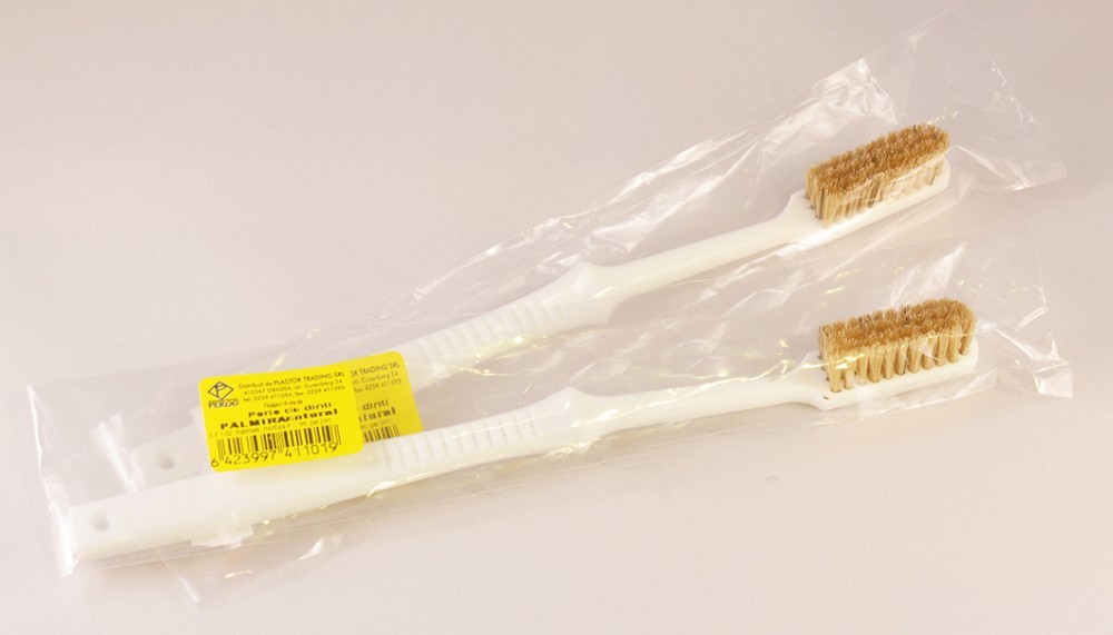Set de 2 periute (periuta) de dinti cu par natural - foarte eficiente ...