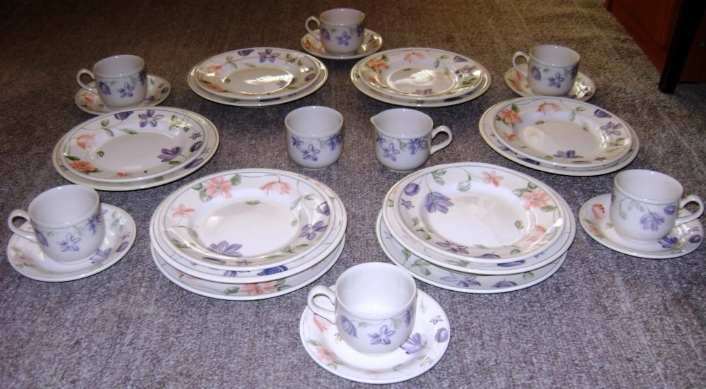 Set / Serviciu - ceai / cafea/ mic dejun / masa - portelan Englezesc ...