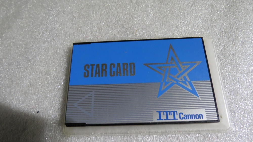 CS1868 Card PCMCIA Star Card ITT Cannon SRAM 512b byte made in germany ...