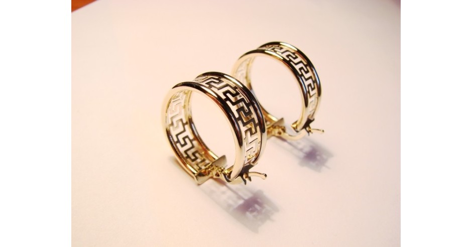 cercei aur 14K Versace gramaj 5.92 g pret 120 ron / g. stare nou ...