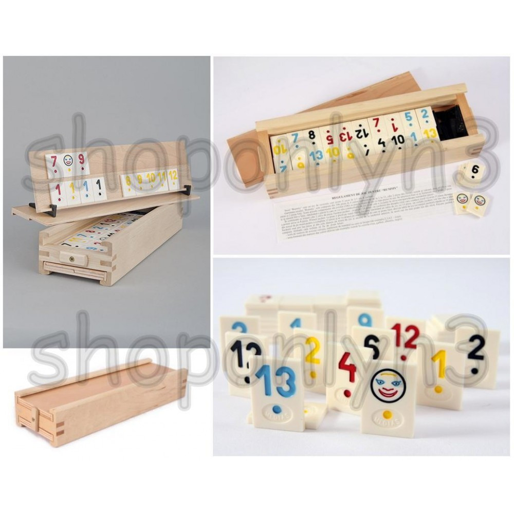 Rummy,Remy,Remi Medias piese praf ceramica si piatra - Joc fabricat la ...