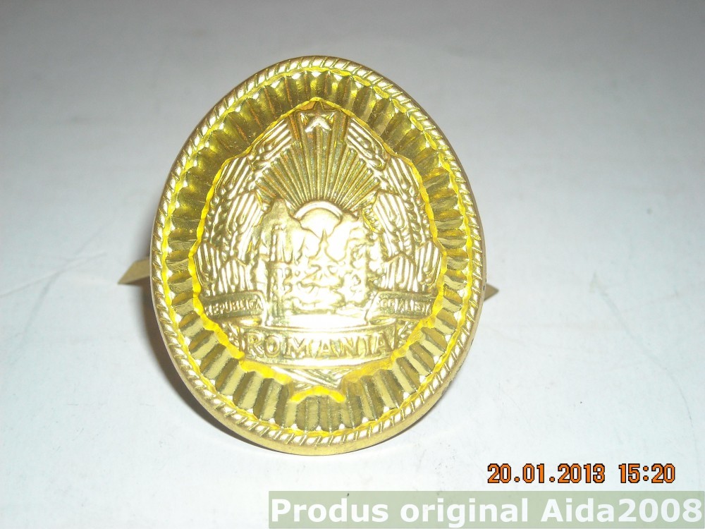 Cuc ( stema emblema ) militar soldat armata romana RSR | arhiva Okazii.ro