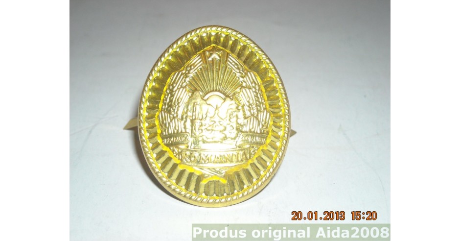 Cuc ( stema emblema ) militar soldat armata romana RSR | arhiva Okazii.ro