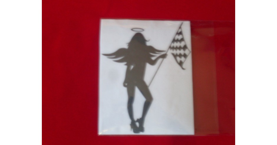Autocolant abtibild sticker auto RACING SEXY GIRL | arhiva Okazii.ro