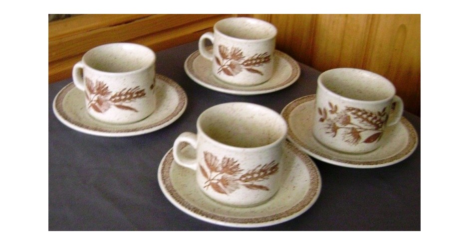 Set / Serviciu - ceai / cafea - portelan Englezesc - 4 persoane ...