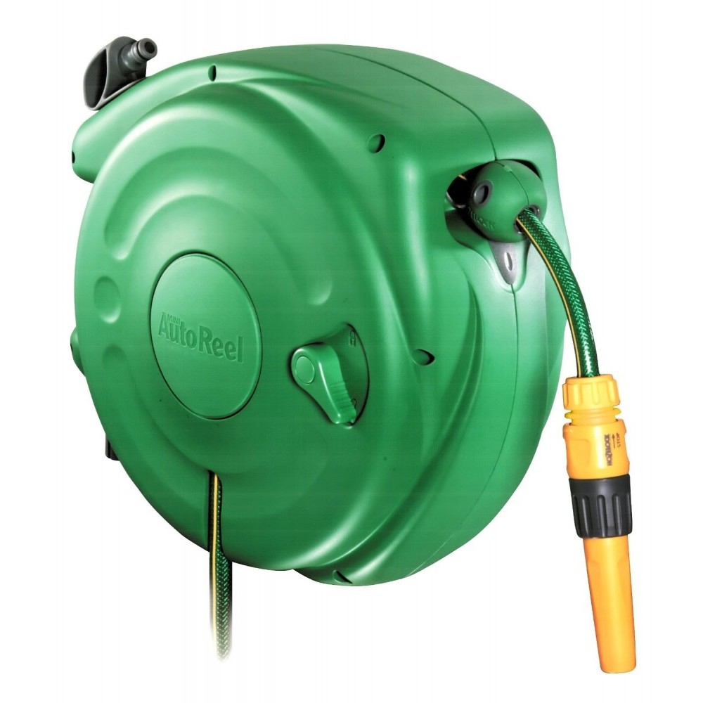 Vand furtun cu tambur retractabil gradina Hozelock Mini Auto Reel 10m ...