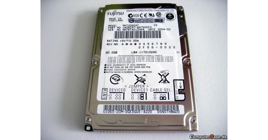 Vand hard disk laptop 60GB IDE Fujitsu MHT2060AT 60GB 4200 RPM 2MB ...