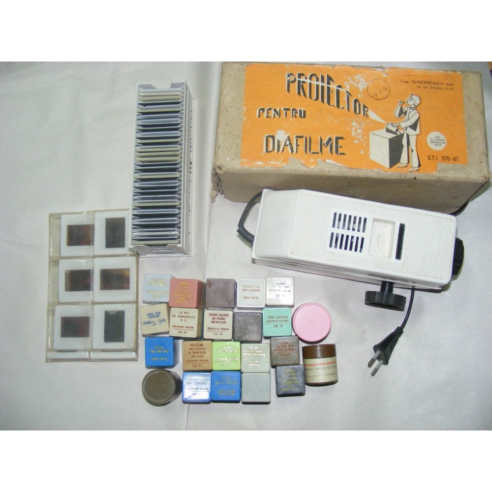 PROIECTOR DIAFILME,DIAFILM,SET DIAFILME pentru APARAT PROIECTIE ...