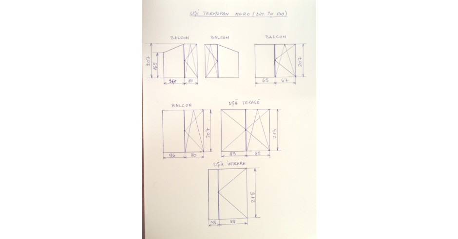 Tamplarie PVC maro cu geam termopan | arhiva Okazii.ro