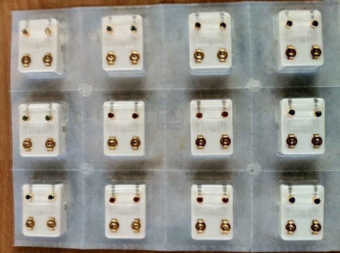 CERCEI MEDICINALI STERILI PT.PIERSING DIVERSE MODELE SET DE 20 PERECHI ...