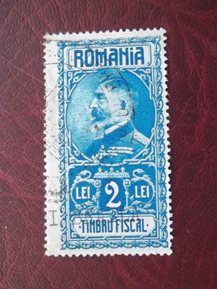 ROMANIA - TIMBRU FISCAL - FERDINAND - 2 LEI - (NR 7777 ) | arhiva Okazii.ro