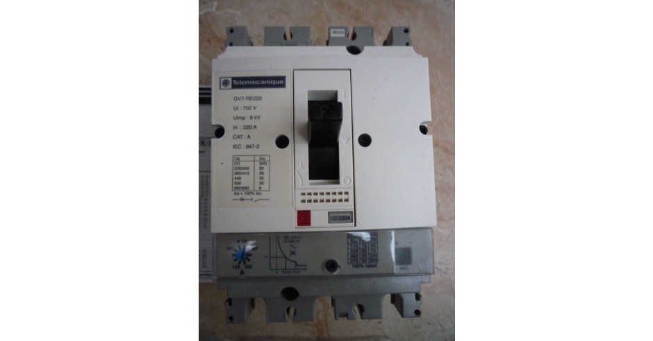 Intreruptor magneto-termic,reglaj 132-220A,GV7RE220,Disjunctor motor ...