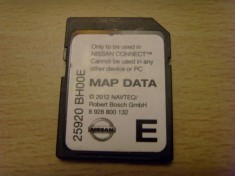 NISSAN QASHQAI, JUKE, NOTE, SD CARD NAVIGATIE ORIGINALA 2012-2013 ...