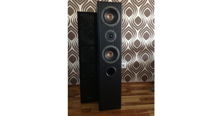 Technics SB-T200, boxe podea tip coloana, bas reflex, poze reale ...