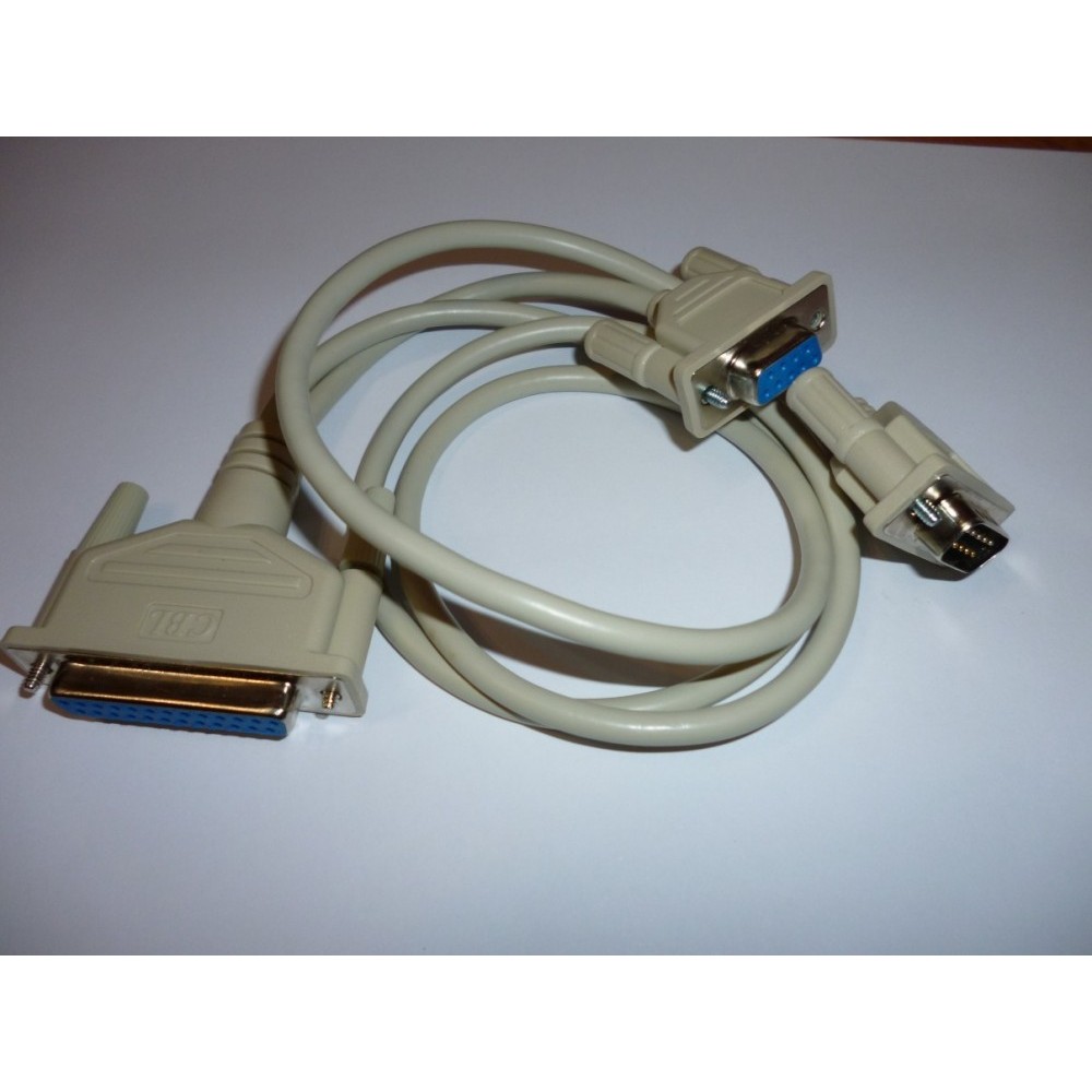 Cablu serial de la 25 pini iesire la 9 pini cu 1 mufa mama/1 mufa tata ...