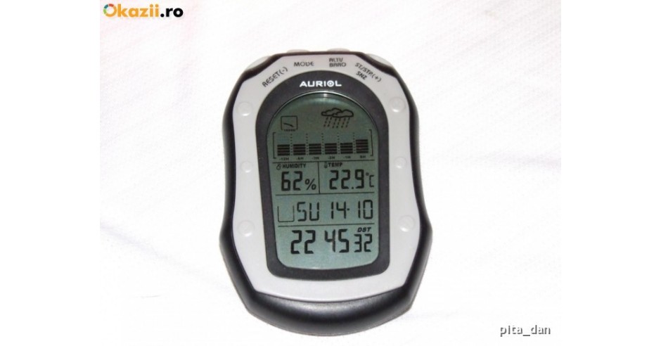 Statie meteo portabila, termometru, ceas, cronograf, altimetru ...