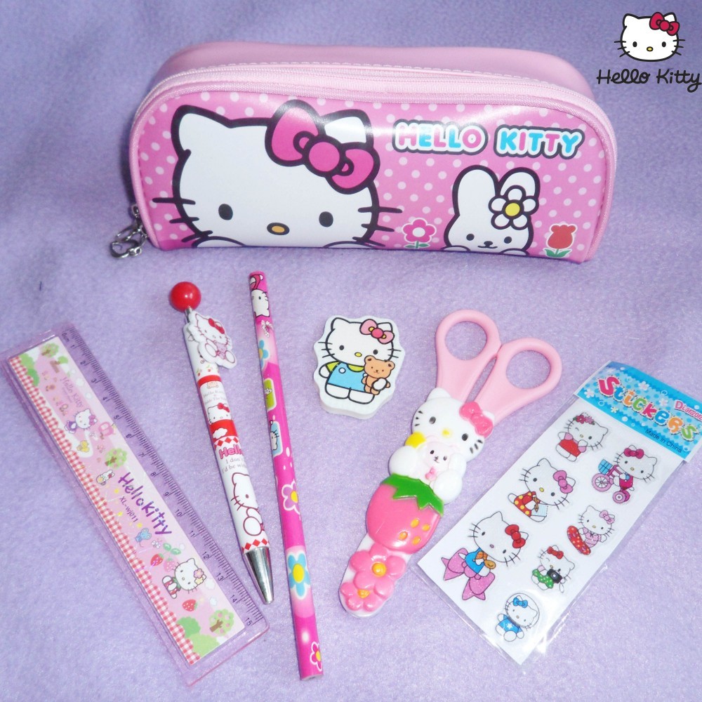 Set Penar HELLO KITTY (Contine creion, Pix, Linie,Guma de sters ...