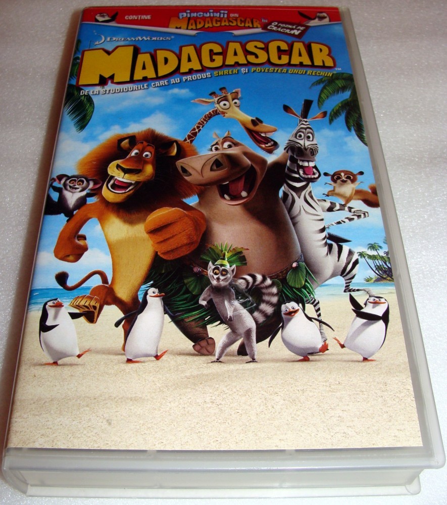 MADAGASCAR VHS - Desene Animate - Ben Stiller / Chris Rock / David ...