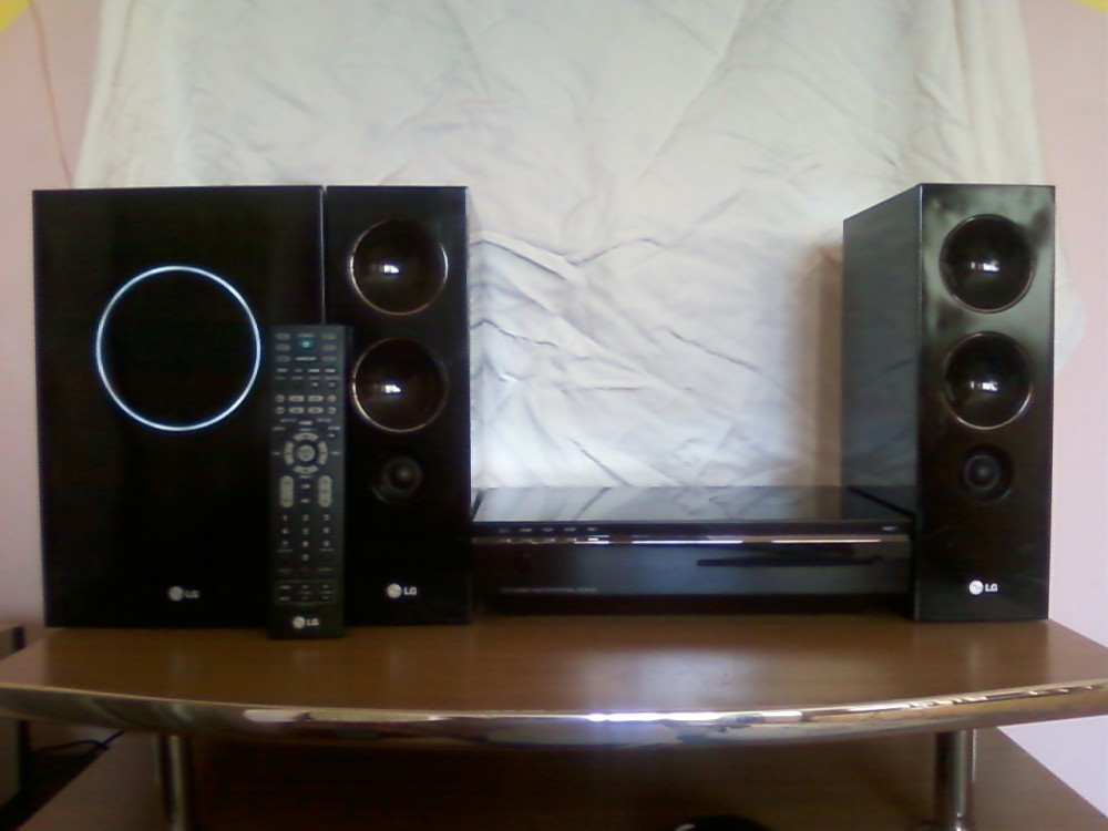 LG J10HD 2.1ch HOME THEATHER SYSTEM CU TOUCH PAD,HDD 80GB,USB NOU CU ...
