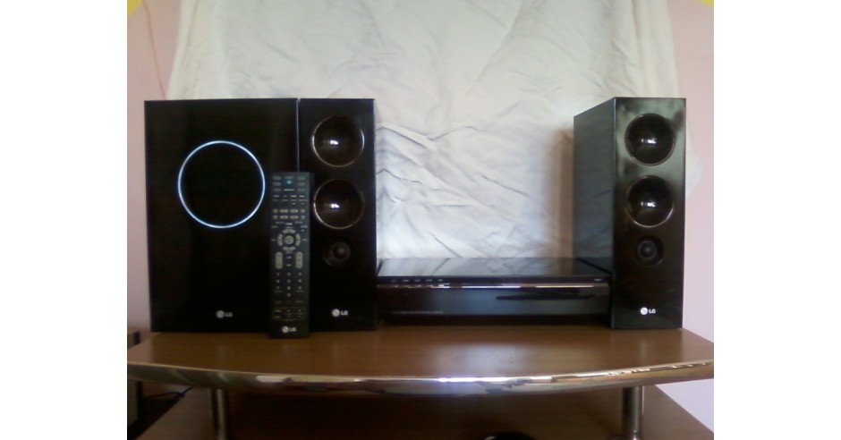 LG J10HD 2.1ch HOME THEATHER SYSTEM CU TOUCH PAD,HDD 80GB,USB NOU CU ...
