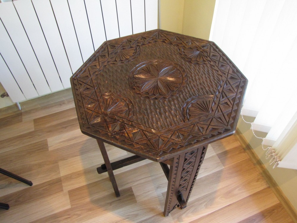 MASA VECHE LEMN MASIV STIL BRANCOVENESC RESTAURATA PROFESIONAL | arhiva ...