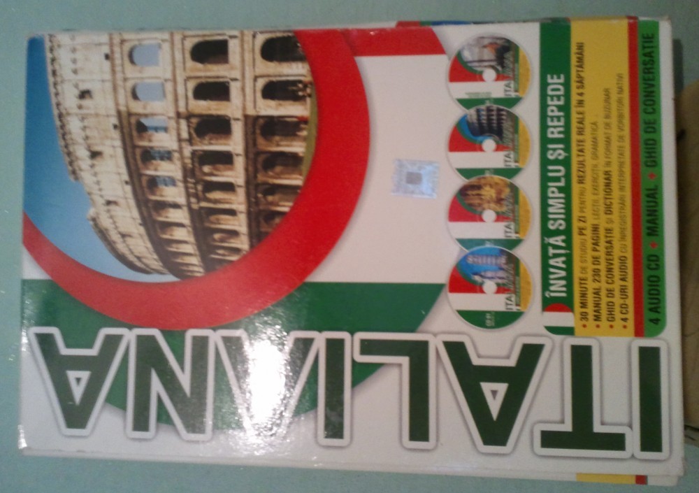 Invata simplu si repede limba italiana (4 Audio CD - Manual - Ghid ...