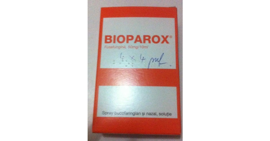 Bioparox, nou, nefolosit, fusafungina 50mg/10 ml | arhiva Okazii.ro