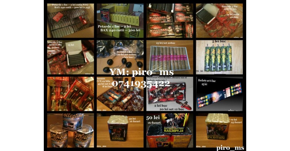 Artificii Petarde Preturi mici !!! 300 lei bax piccolo | arhiva Okazii.ro