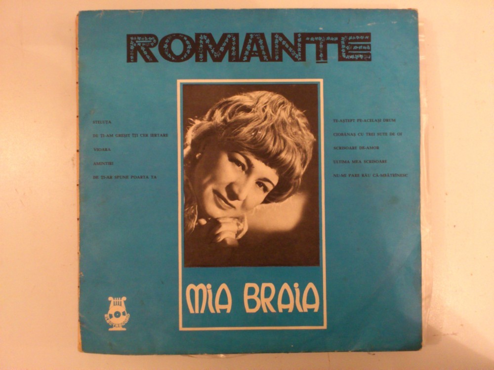 Disc vinil vinyl pick-up MARE Electrecord ROMANTE MIA BRAIA Steluta ...