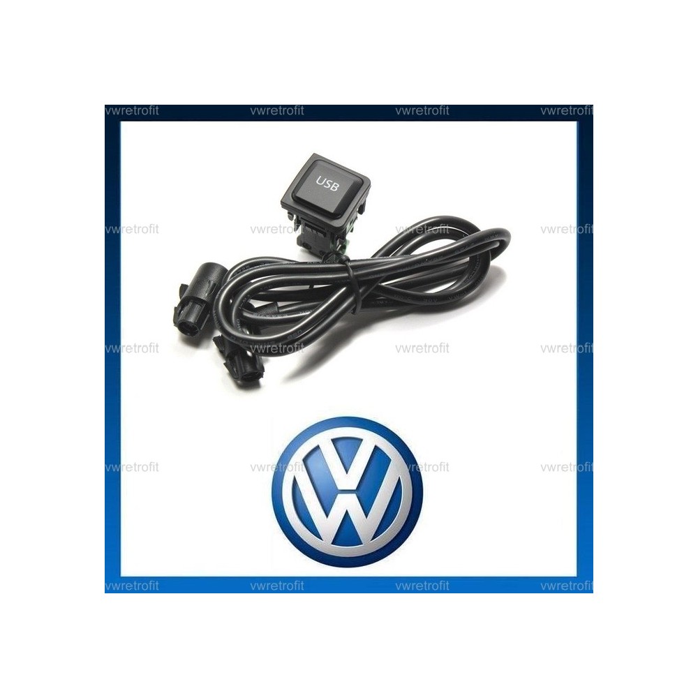 Buton + Cablaj pentru media USB INPUT pentru VW Golf 5, Golf 6, Jetta ...