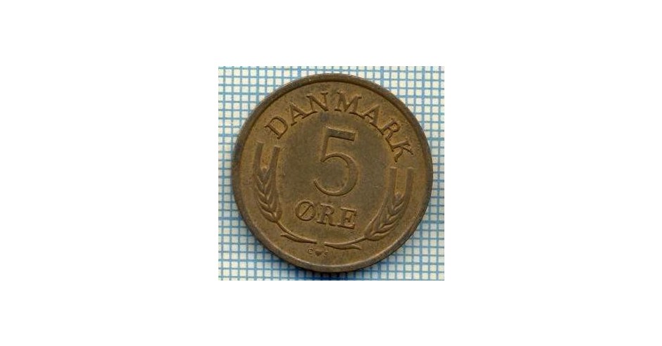 2980 MONEDA - DANEMARCA - 5 ORE - anul 1968 -starea care se vede ...